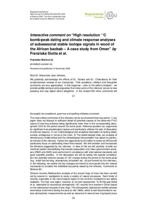 (PDF) bomb-peak dating and climate response analyses of subseasonal ...