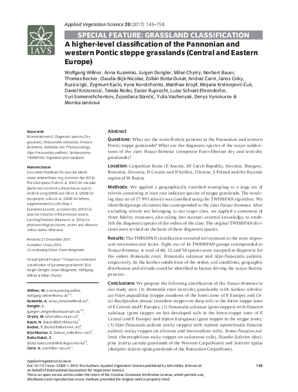 (PDF) A higher-level classification of the Pannonian and western Pontic ...