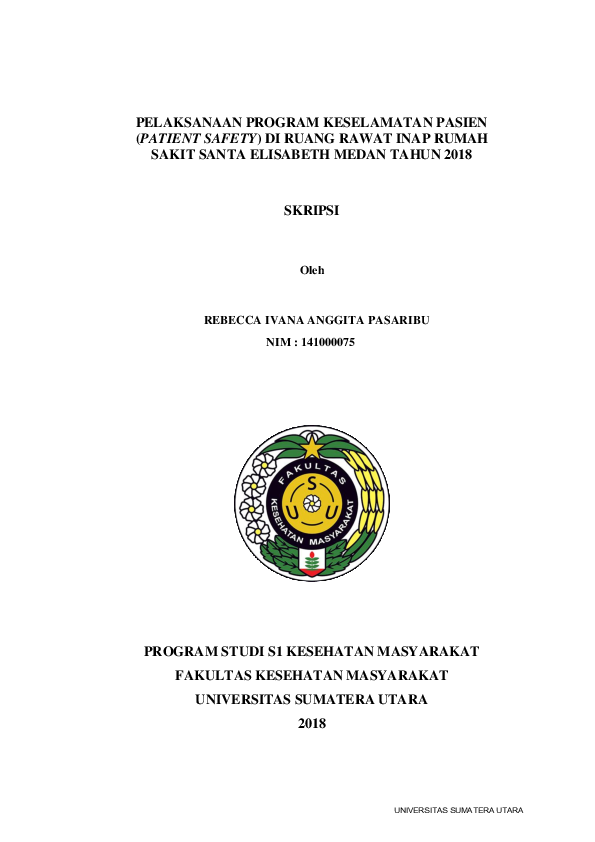 (PDF) Pelaksanaan Program Keselamatan Pasien (Patient Safety) di Ruang ...