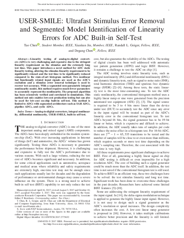 (PDF) USER-SMILE: Ultrafast Stimulus Error Removal and Segmented Model ...