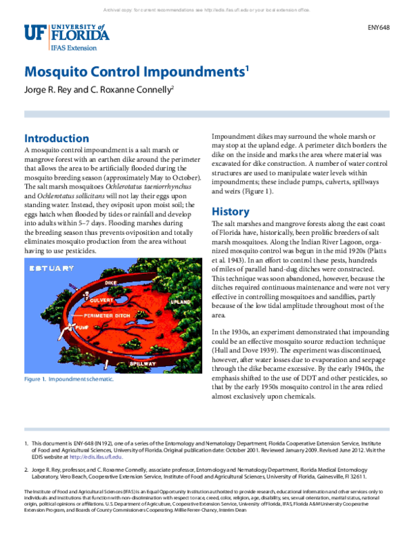 (PDF) Mosquito Control Impoundments