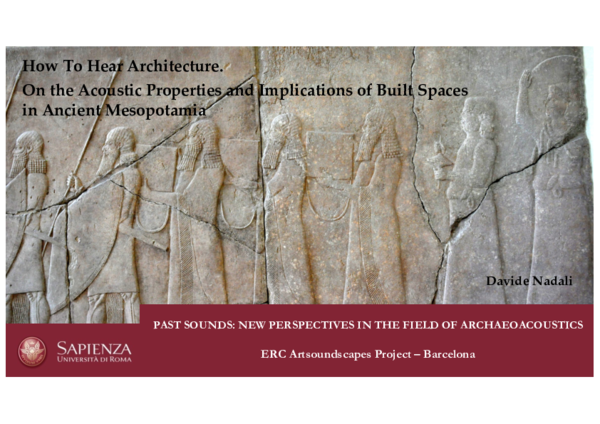 (PDF) Davide Nadali, 2022, How To Hear Architecture. On the Acoustic ...