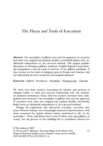 (PDF) The Places and Tools of Execution