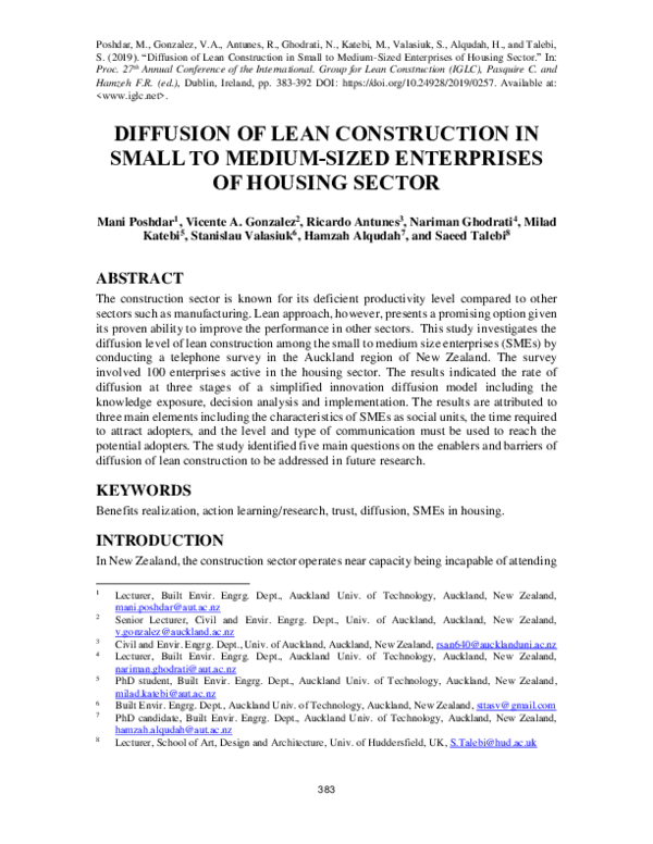 (PDF) Lean implementation in small- and medium-sized enterprises
