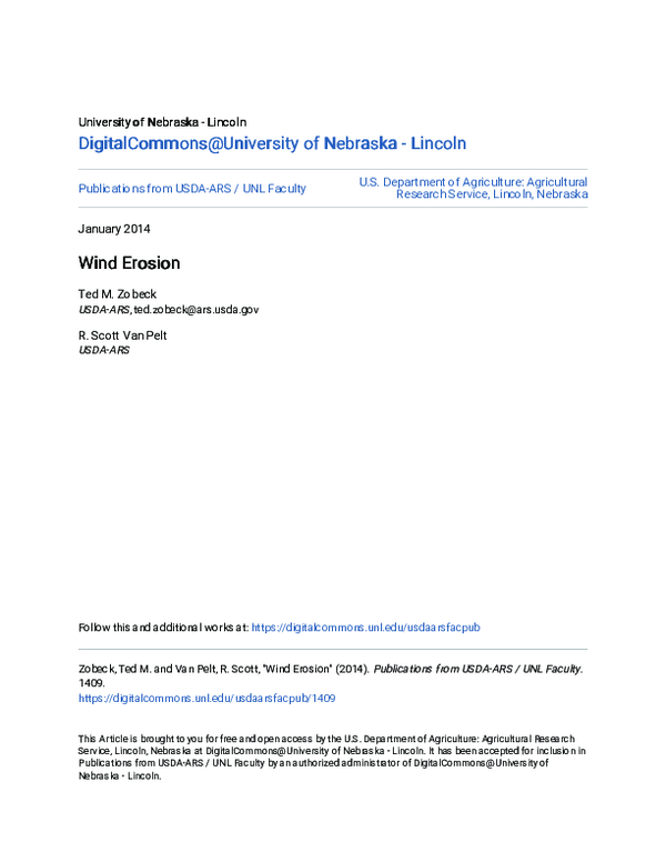 (PDF) Wind Erosion