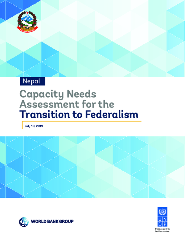 (PDF) Nepal – Capacity Needs Assessment for the Transition to Federalism