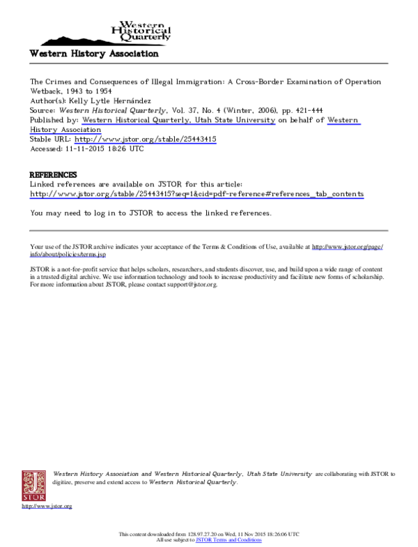 (PDF) The Crimes and Consequences of Illegal Immigration: A Cross ...