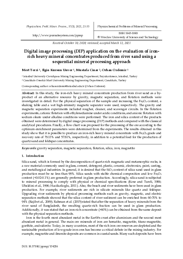 (PDF) Digital image processing (DIP) application on the evaluation of ...