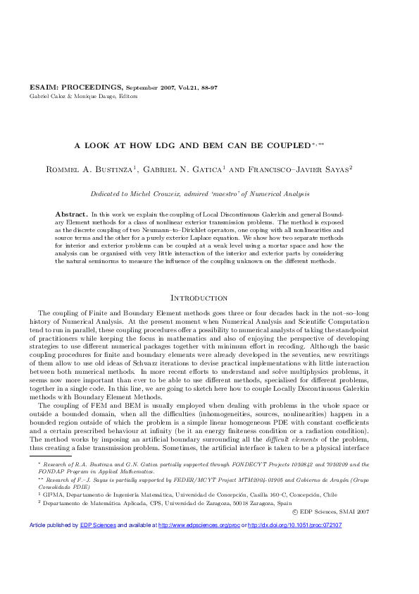 (PDF) A look at how LDG and BEM can be coupled | Gabriel Gatica ...