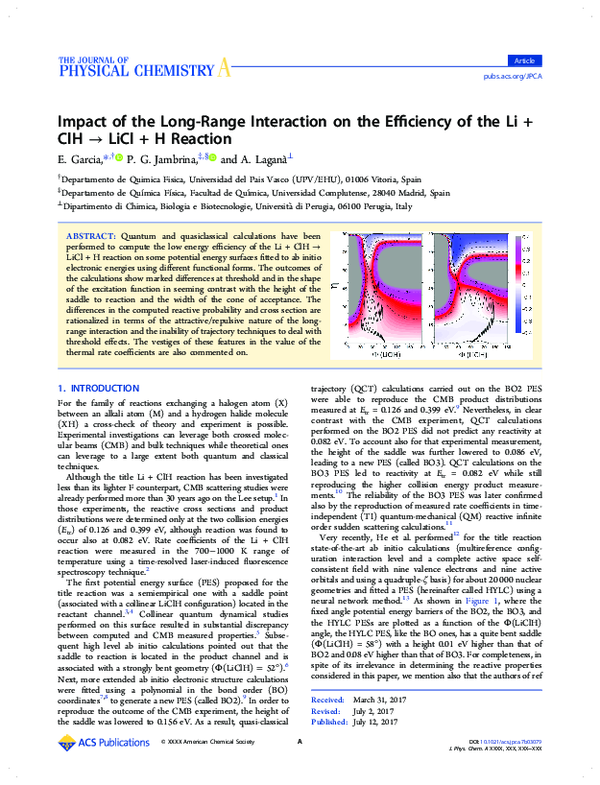 (PDF) Impact of the Long-Range Interaction on the Efficiency of the Li ...