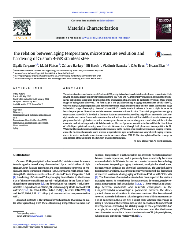Pdf The Relation Between Aging Temperature Microstructure Evolution