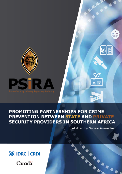 (PDF) Promoting partnerships for crime prevention between state and ...