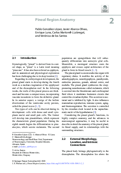 (PDF) Pineal Region Anatomy