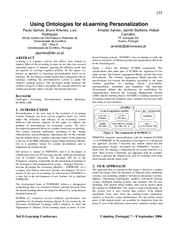 (PDF) Using Ontologies for eLearning Personalization