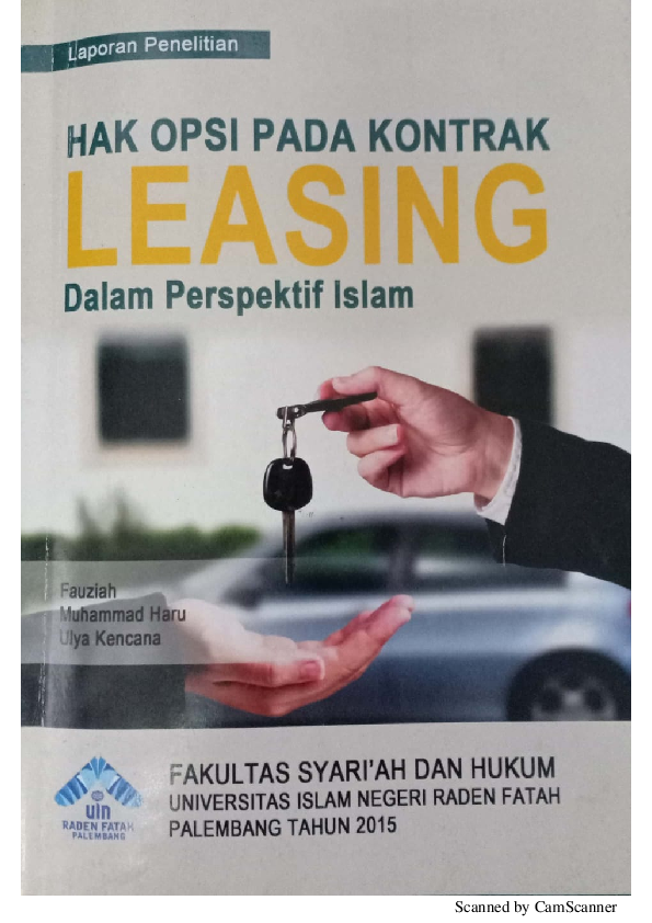(PDF) Hak Opsi Pada Kontrak Leasing Dalam Perspektif Islam