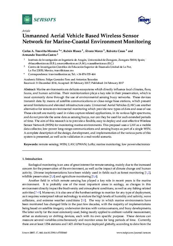 (PDF) Unmanned Aerial Vehicle Based Wireless Sensor Network for Marine-Coastal Environment ...
