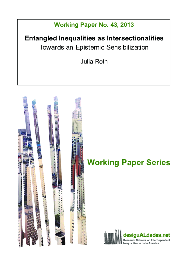 (PDF) Entangled Inequalities as Intersectionalities Towards an ...