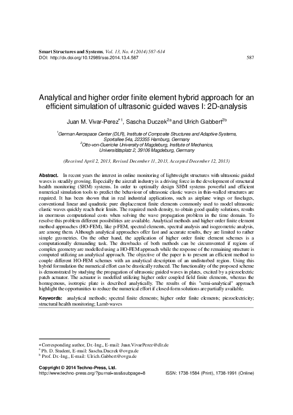(PDF) Analytical and higher order finite element hybrid approach for an efficient simulation of ...