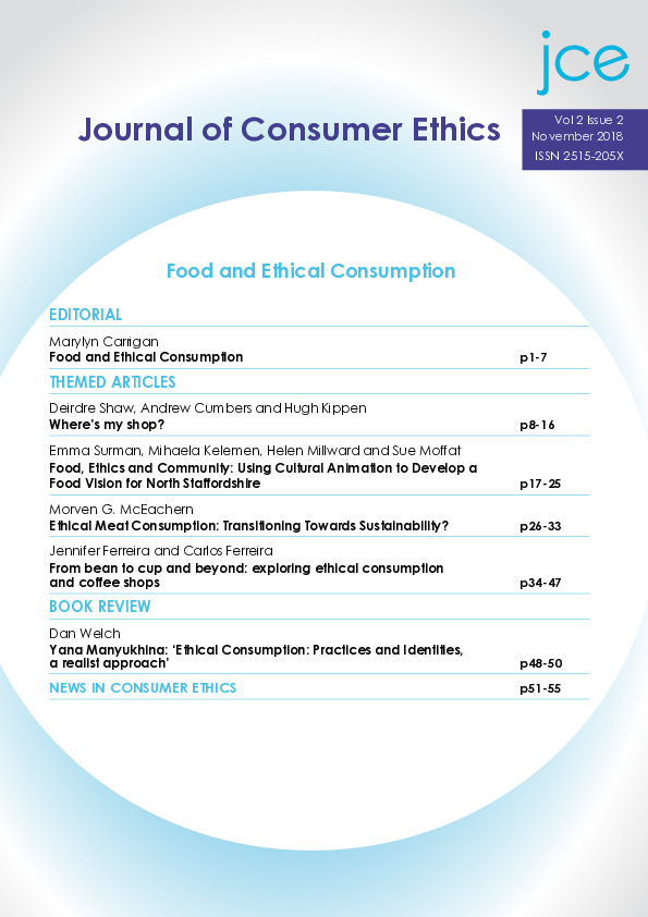 (PDF) Ethical Meat Consumption: Transitioning Towards Sustainability?