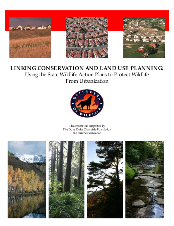 (PDF) Integrating Conservation in Urban Land Use Planning