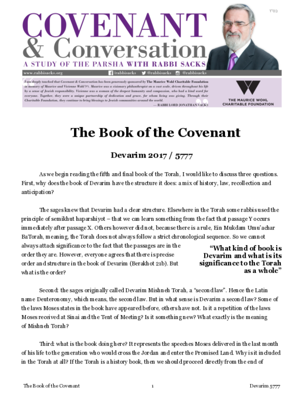 (PDF) Book of the Covenant
