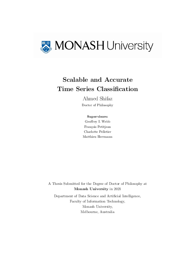 (PDF) Scalable and Accurate Time Series Classification