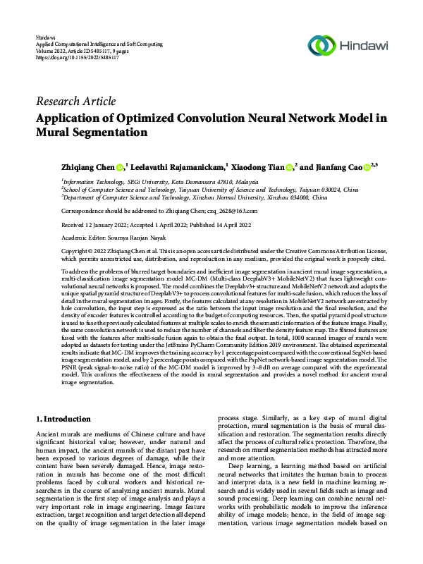 Pdf Application Of Optimized Convolution Neural Network Model In