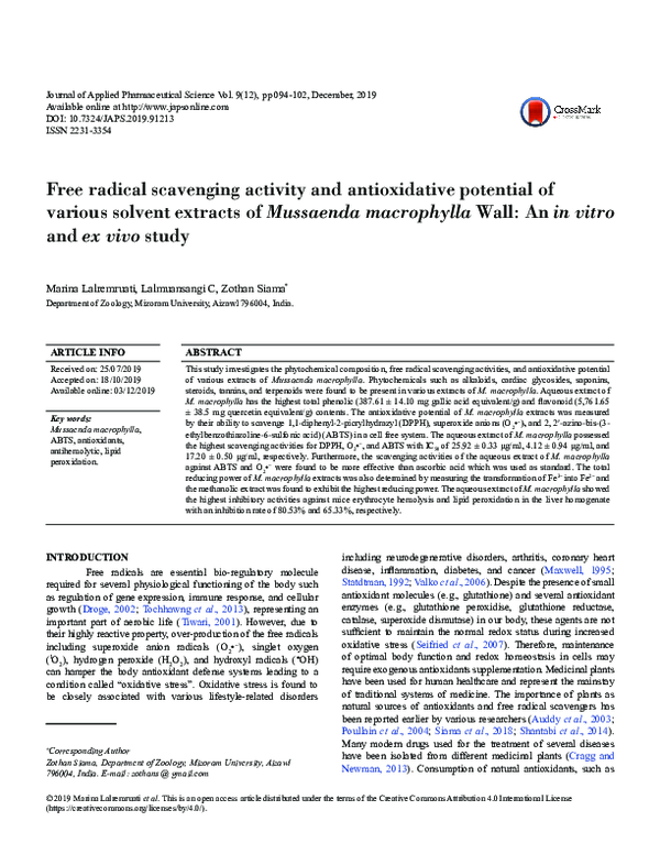 (PDF) Free-radical-scavenging activity and antioxidant effect of ascophyllan from marine brown ...