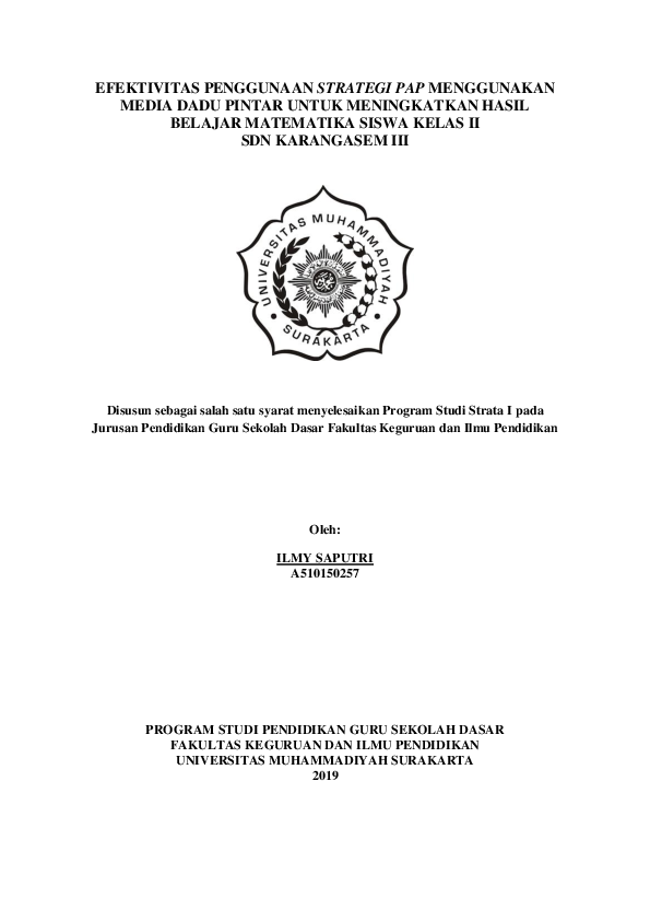 (PDF) Efektivitas Penggunaan Strategi PAP Menggunakan Media Dadu Pintar ...