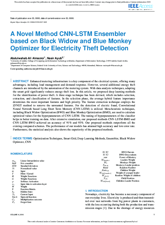 (PDF) A Novel Method CNN-LSTM Ensembler based on Black Widow and Blue ...