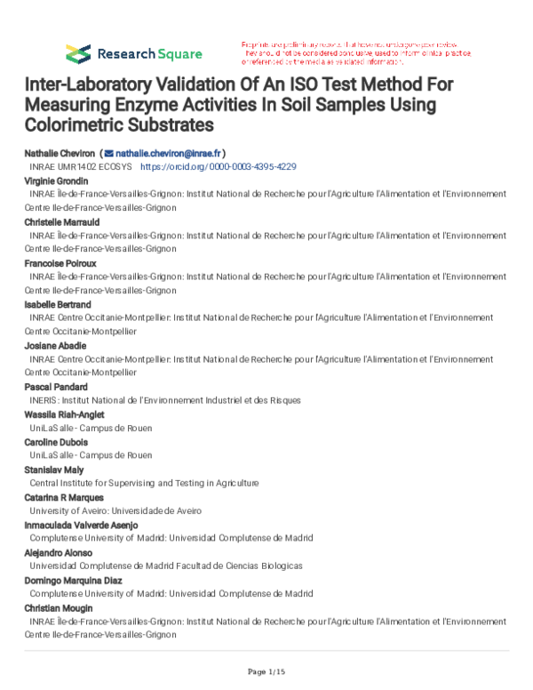(PDF) Inter-laboratory validation of an ISO test method for measuring ...