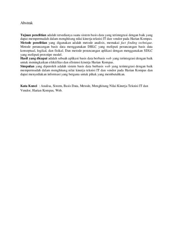 (PDF) Analisis Dan Perancangan Sistem Basis Data Untuk Mendukung Sistem ...