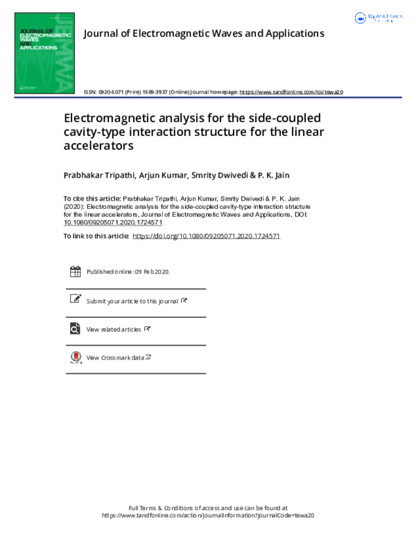 (PDF) Electromagnetic analysis for the side-coupled cavity-type ...