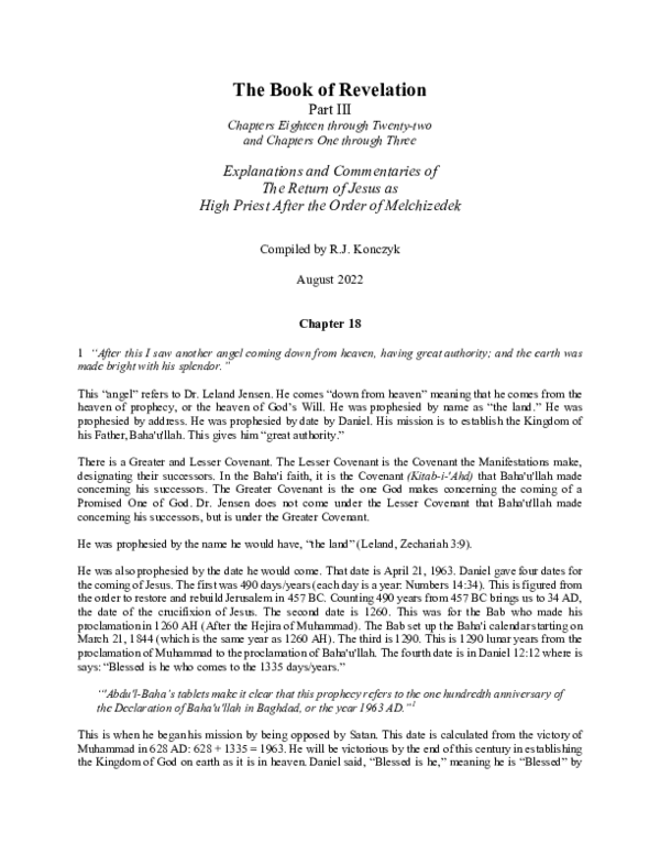 (PDF) The Book of Revelation