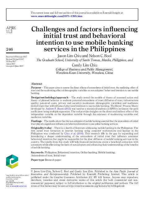 Pdf Challenges And Factors Influencing Initial Trust And Behavioral