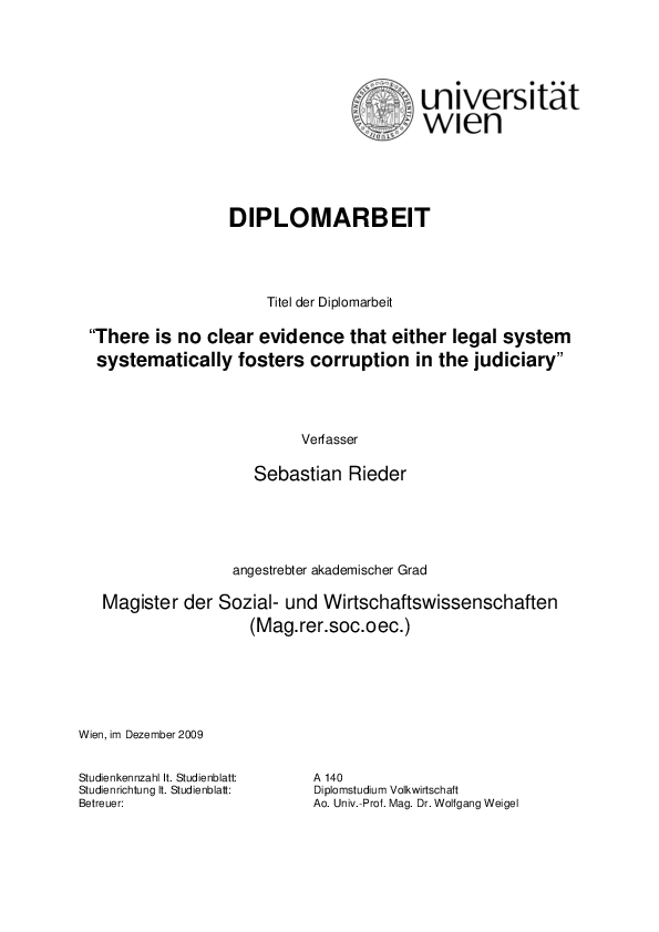 (PDF) There is no clear evidence that either legal system ...