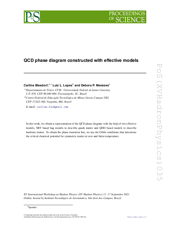 (PDF) QCD phase diagram constructed with effective models
