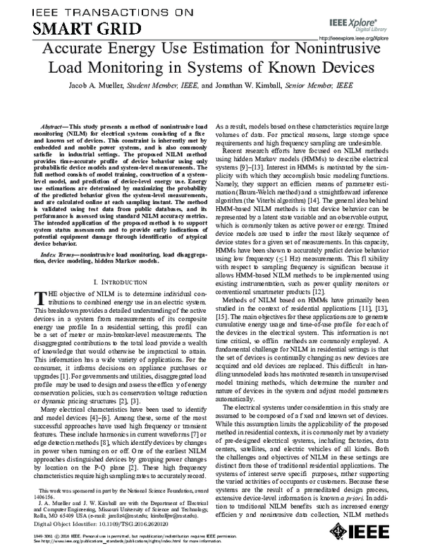 (PDF) Accurate Energy Use Estimation for Nonintrusive Load Monitoring ... (PDF) Accurate Energy Use Estimation for Nonintrusive Load Monitoring ...