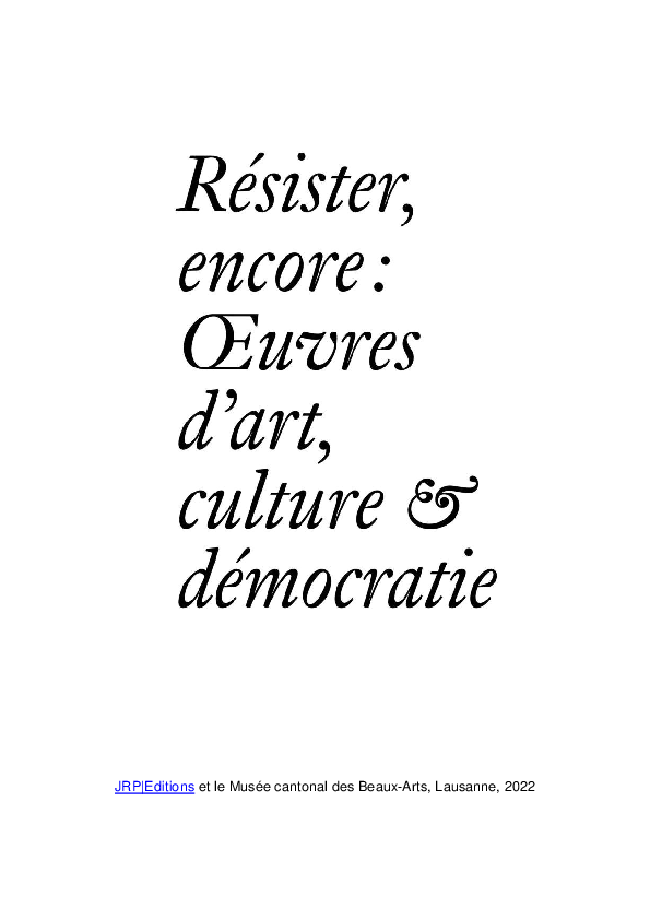 (PDF) Ce qui nous fait résister. (Le monde comme il va, la Chose et l’écriture) | Plínio PRADO ...