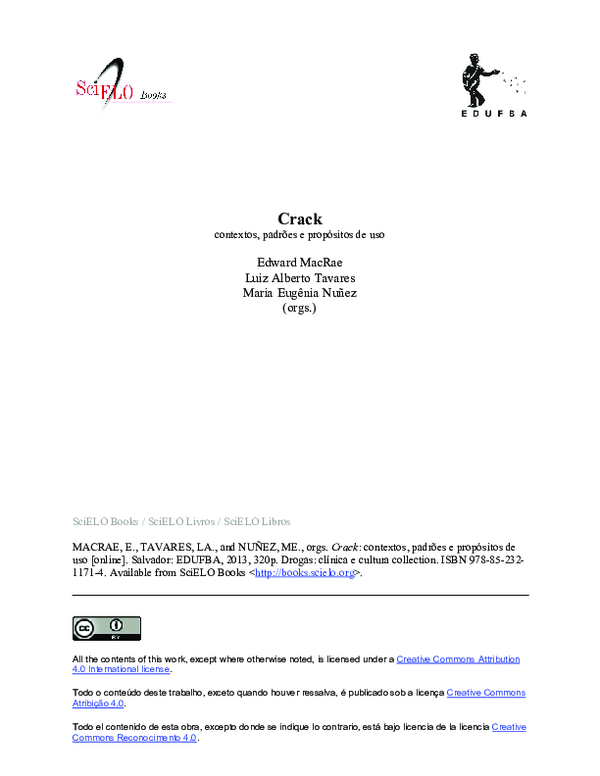 (PDF) Crack: contextos, padrões e propósitos de uso | Edward MacRae ...