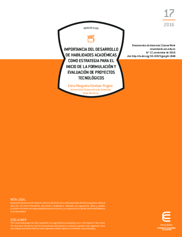 (PDF) Mportancia Del Desarrollo De Habilidades Académicas Como ...