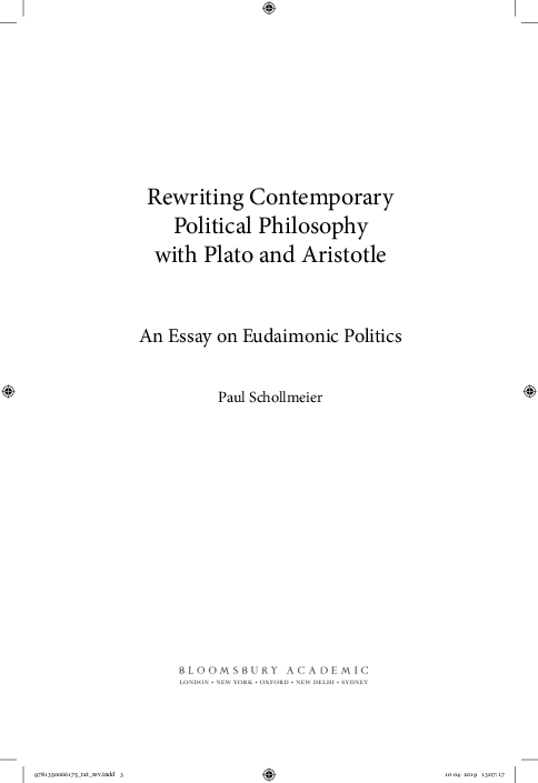 (PDF) Rewriting Contemporary Political Philosophy with Plato and ...