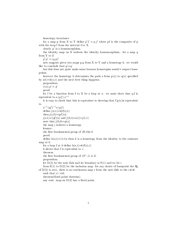 (PDF) Algebraic topology