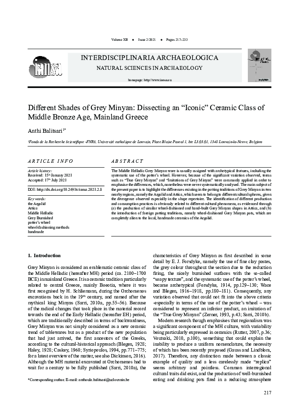 (PDF) Different Shades of Grey Minyan: Dissecting an “Iconic” Ceramic ...