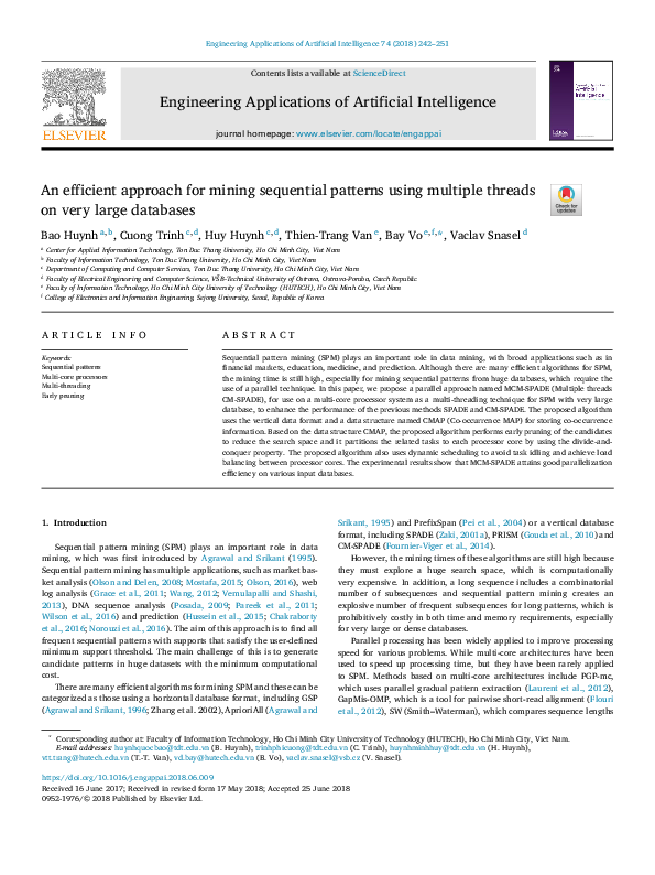 Pdf An Efficient Approach For Mining Sequential Pattern