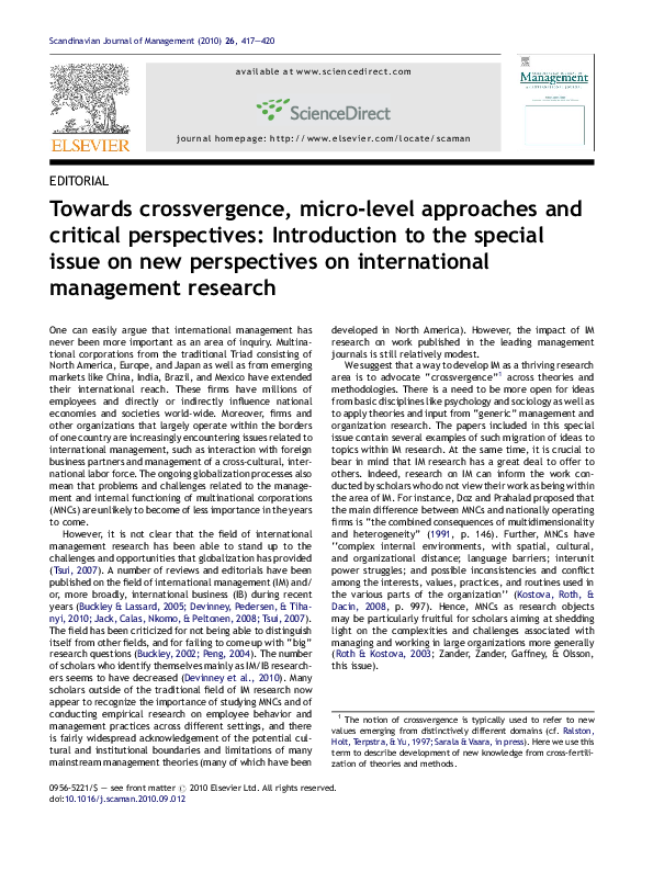 (PDF) Towards crossvergence, micro-level approaches and critical ...