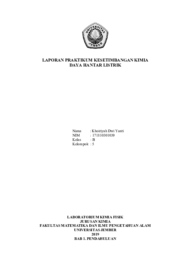 (DOC) Laporan praktikum daya hantar listrik