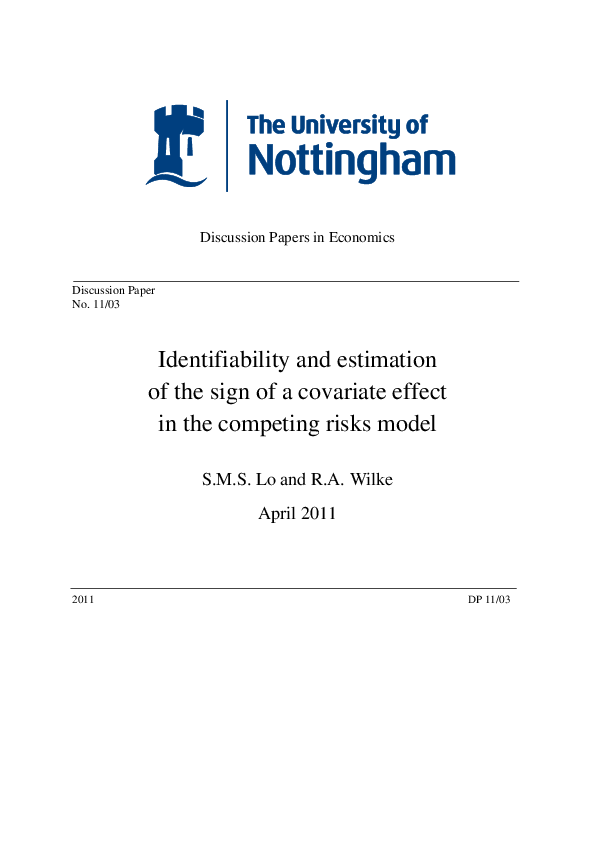 Pdf Identifiability And Estimation Of The Sign Of A Covariate Effect
