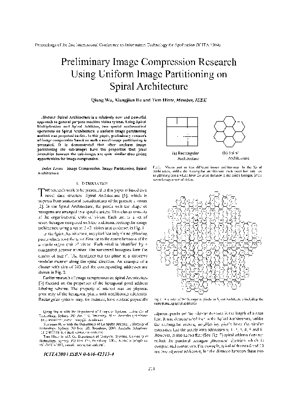 Pdf Preliminary Image Compression Research Using Uniform Image Partitioning On Spiral