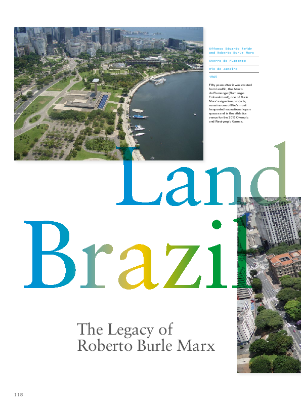 (PDF) Landscaping Brazil: The Legacy of Roberto Burle Marx